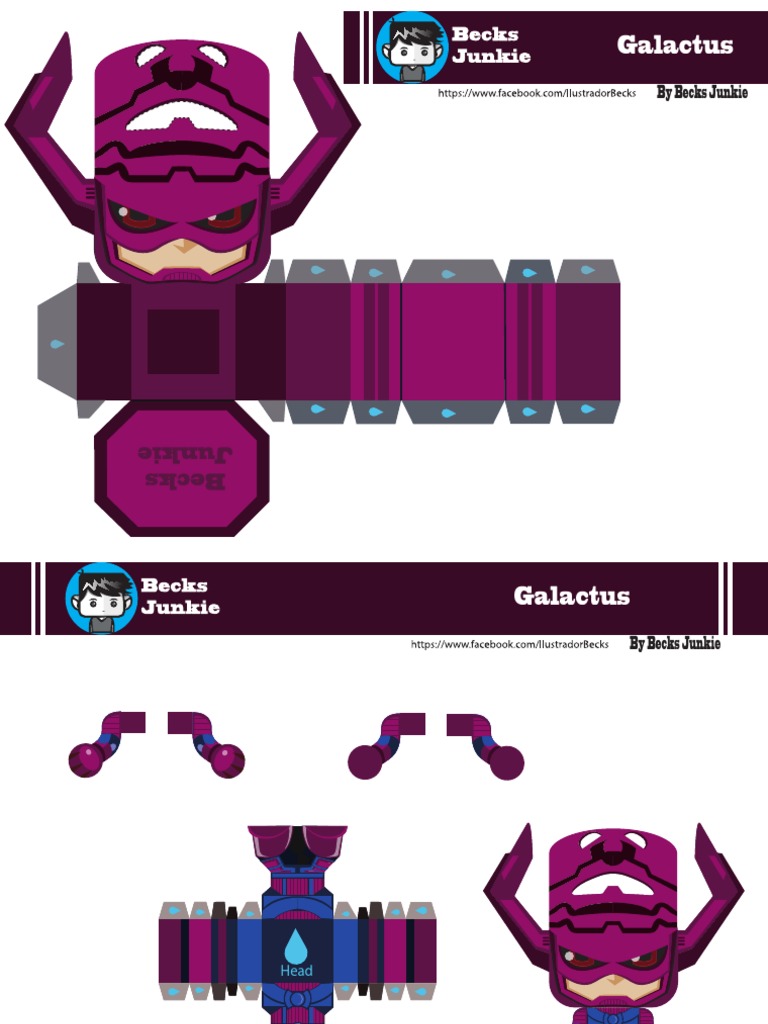 Galactus Mini Papercraft by Becks Junkie | PDF