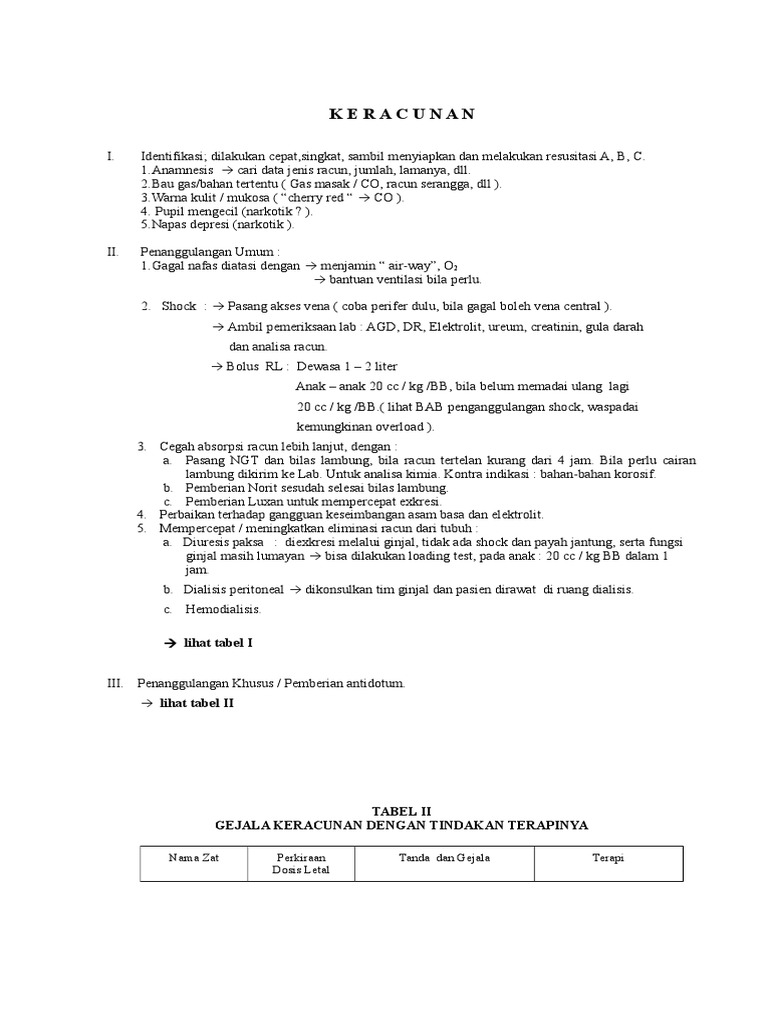 PPK Igd Keracunan | PDF