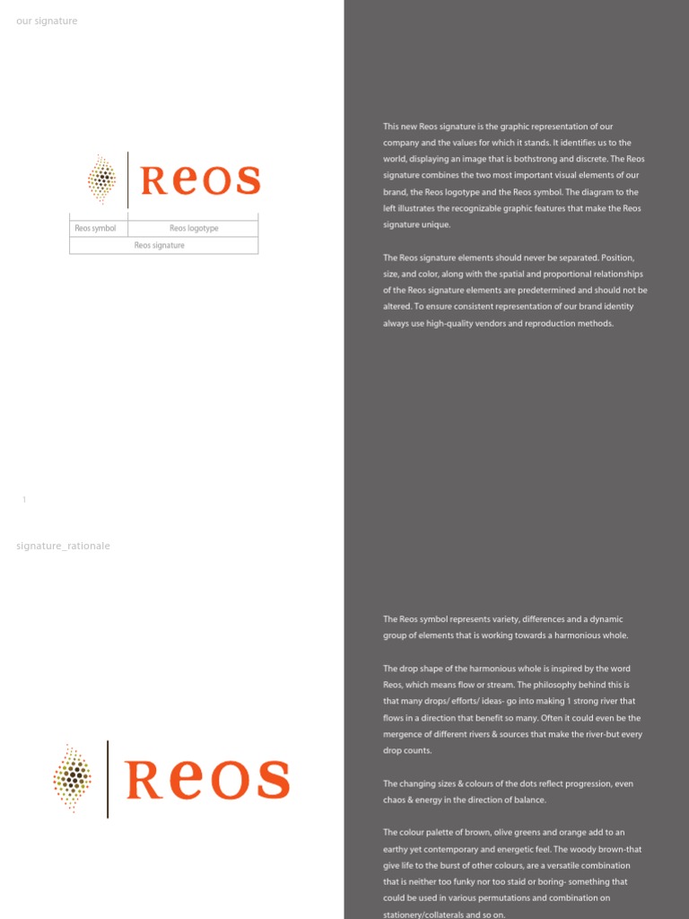 Reos Brand Guidelines | PDF | Logos | Color