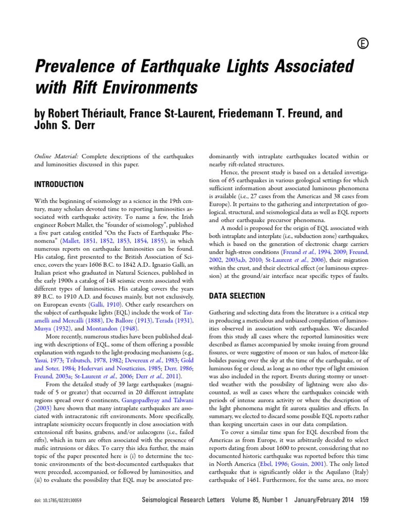 Earthquake Lights | Download Free PDF | Earthquakes | Moment Magnitude ...