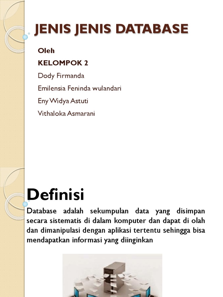 Jenis Jenis Database | PDF | Seni | Komputer