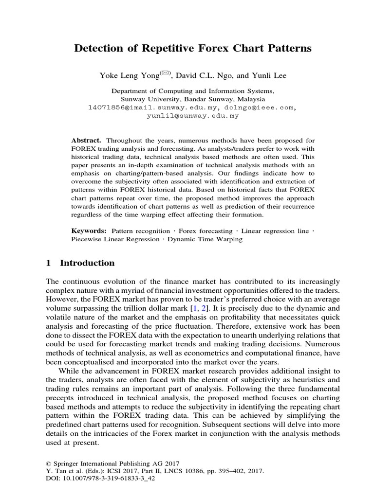 Detection of Repetitive Forex Chart Patterns | Download Free PDF | Technical Analysis | Data ...