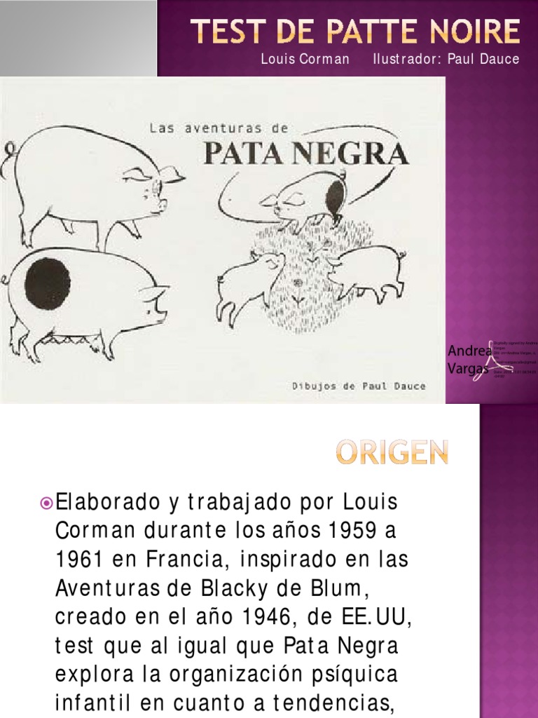 Test de Patte Noire | PDF