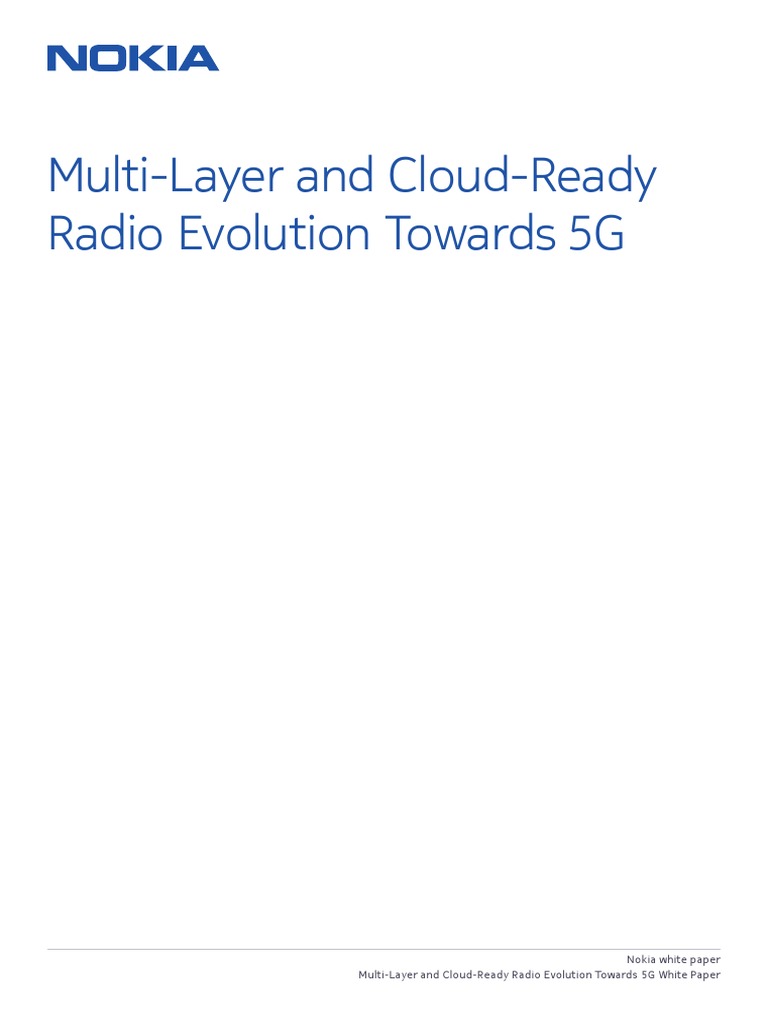 Nokia Radio Evolution Towards 5G | PDF | Lte (Telecommunication ...