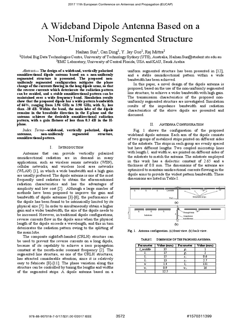Artigo Antena | PDF | Antenna (Radio) | Bandwidth (Signal Processing)