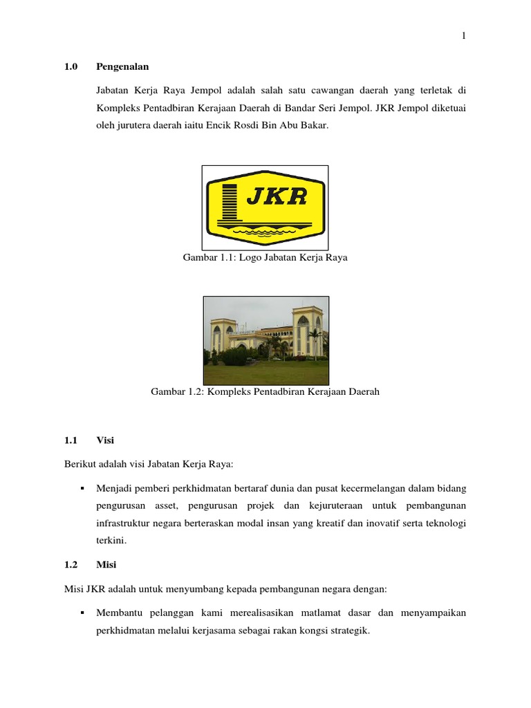 Industrial Report JKR Jempol | PDF