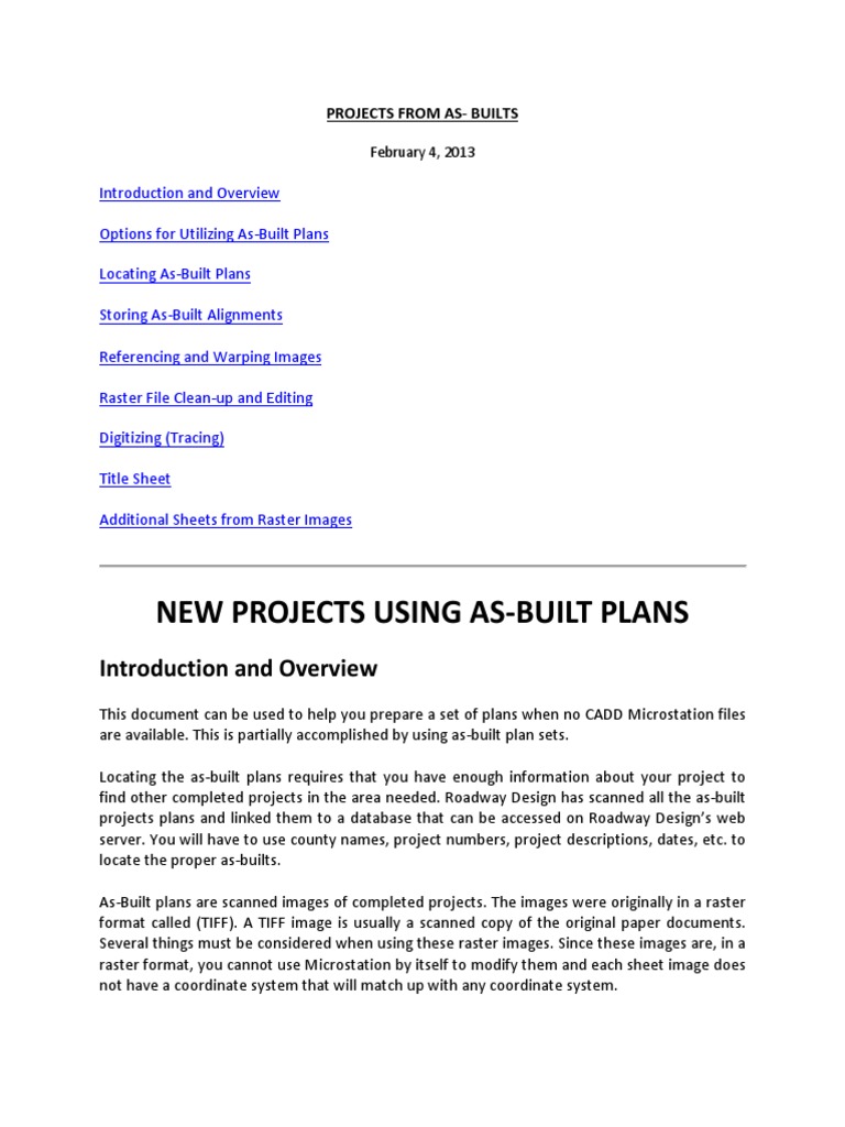 Projects From As - Builts | PDF | Portable Document Format | Digitizing