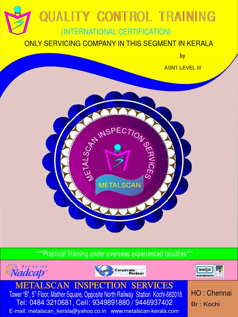 Quality Control Training | PDF | Nondestructive Testing | Ultrasound