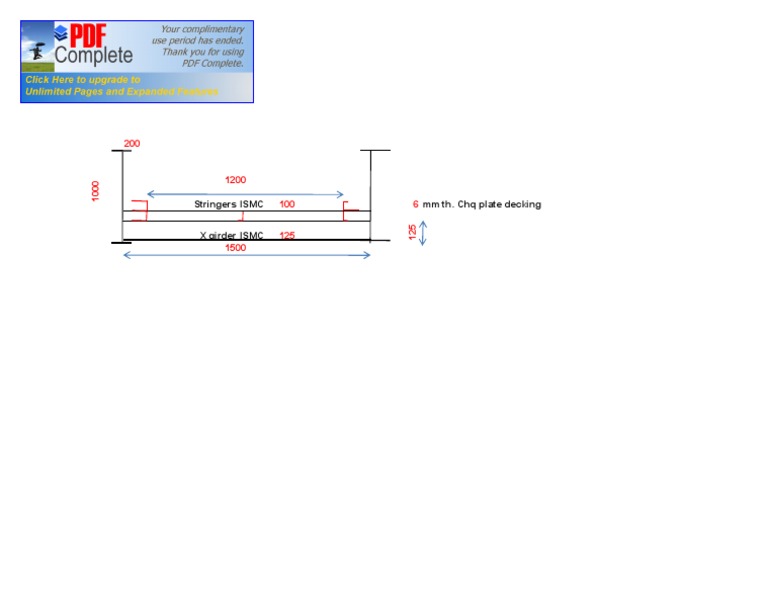 Stringers ISMC MM Th. CHQ Plate Decking X Girder ISMC | PDF