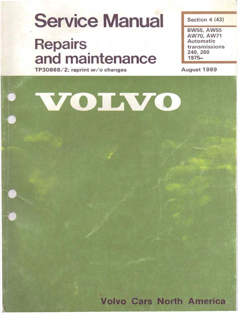 Repairs and Maintenance: Service Manual | PDF | Transmission (Mechanics ...