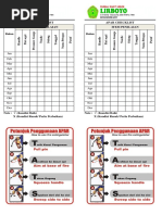 Form Ceklis Pemeliharaan APAR | PDF