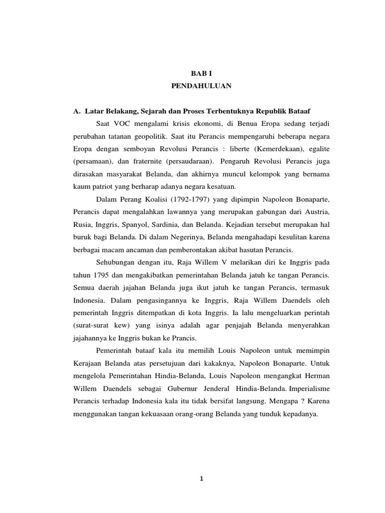 Makalah Republik Bataaf | PDF