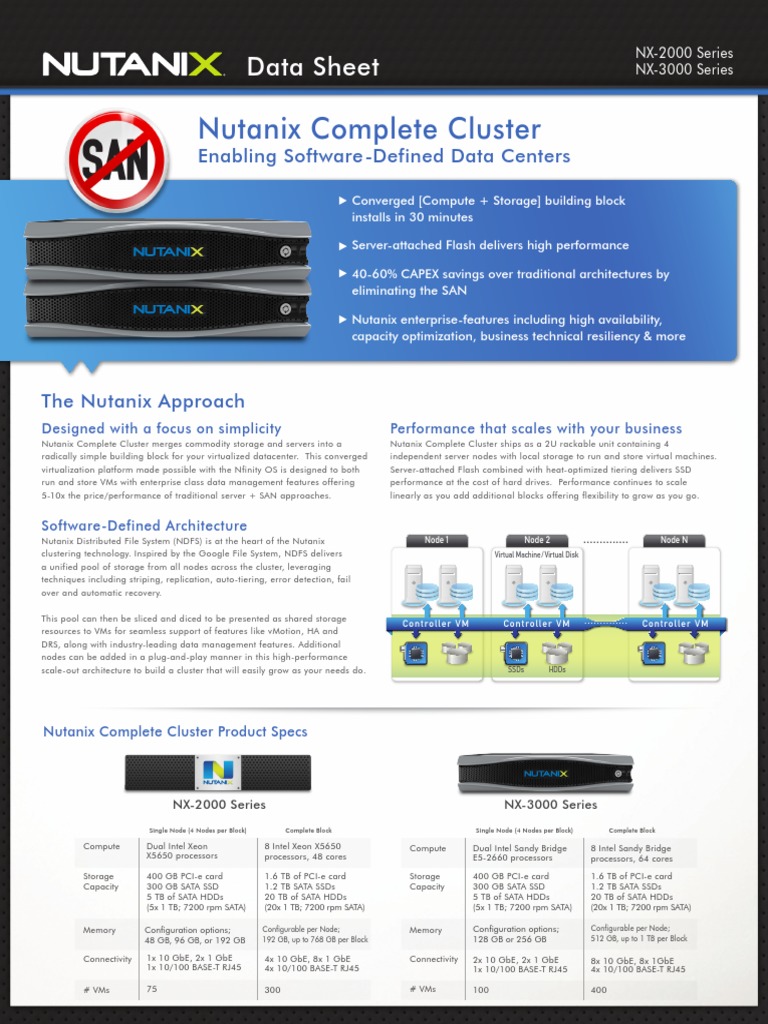 Nutanix Datasheet Standard 1-24-13 | PDF | Solid State Drive | Computer ...