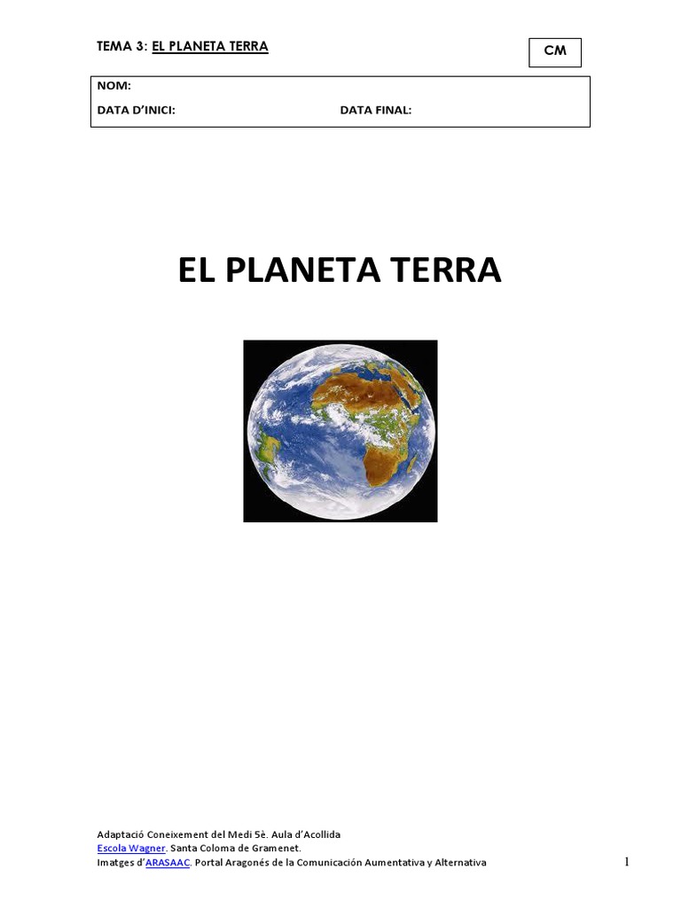 El Planeta Terra - Adaptació | PDF