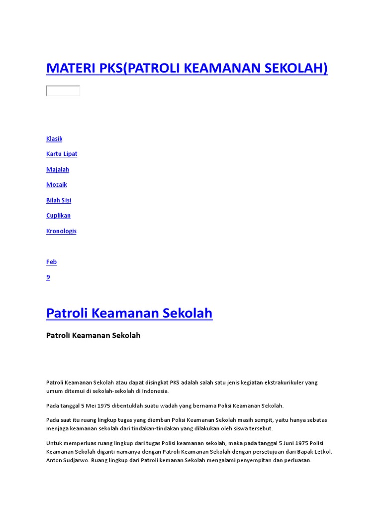 Materi Pks | PDF