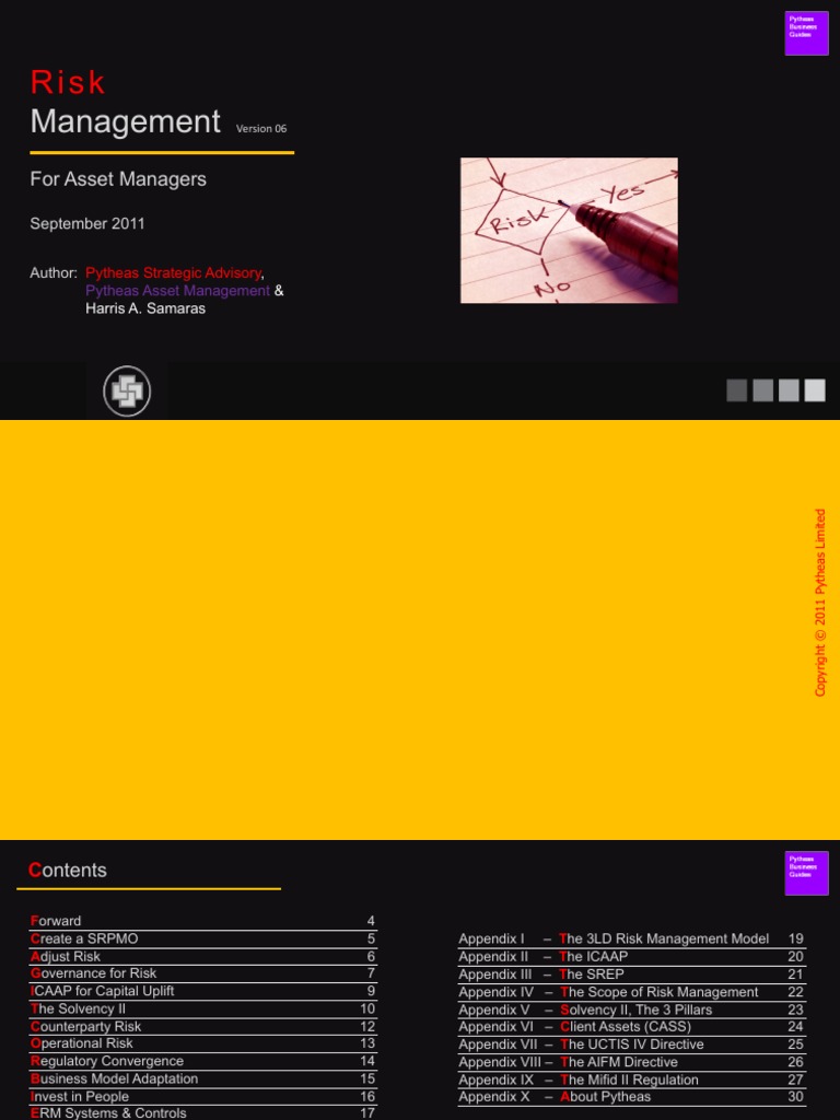 Risk Management For Asset Managers Pdf Derivative Finance