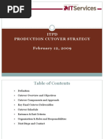Project Cutover Plan | PDF | Information Age | Information Technology