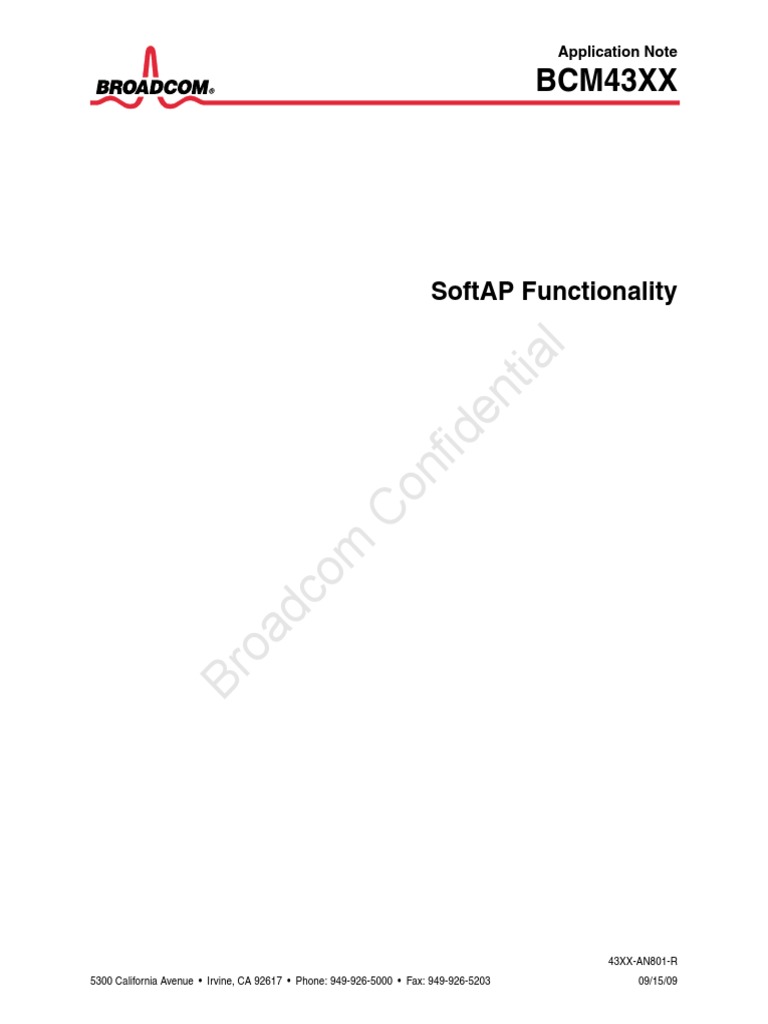 BCM43xx SoftAP | Download Free PDF | Wireless Lan | Wi Fi