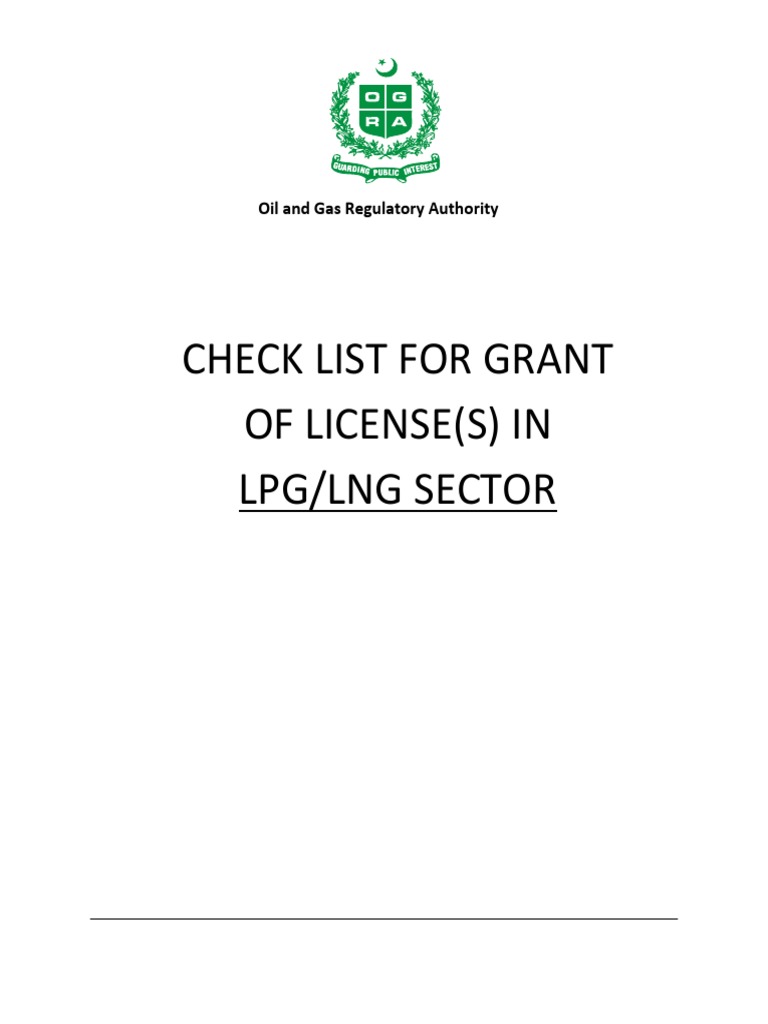 LPG License Application Checklist | PDF | License | Liquefied Petroleum Gas