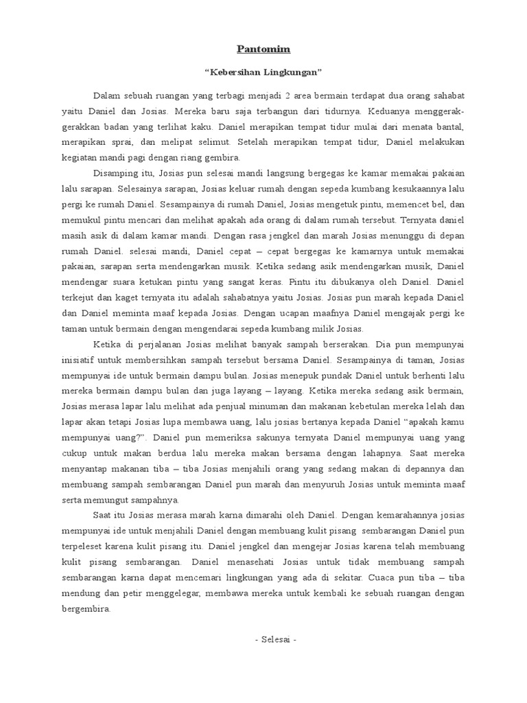 Naskah Pantomim LOMBA | PDF