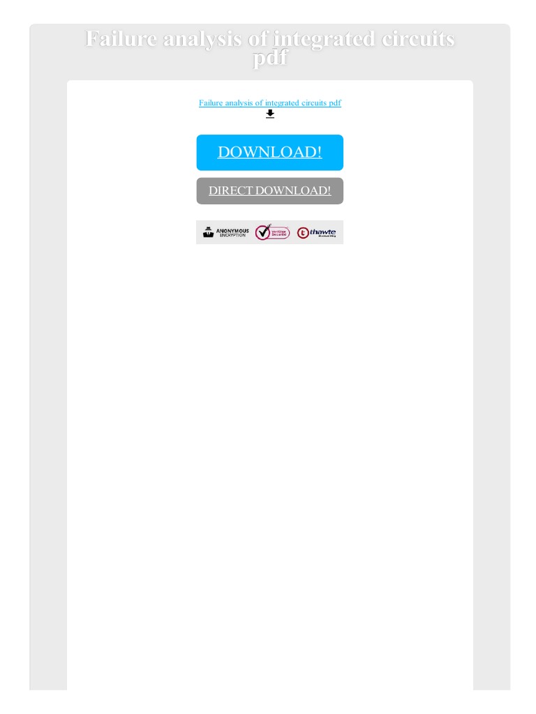 Failure Analysis of Integrated Circuits PDF | PDF | Integrated Circuit ...