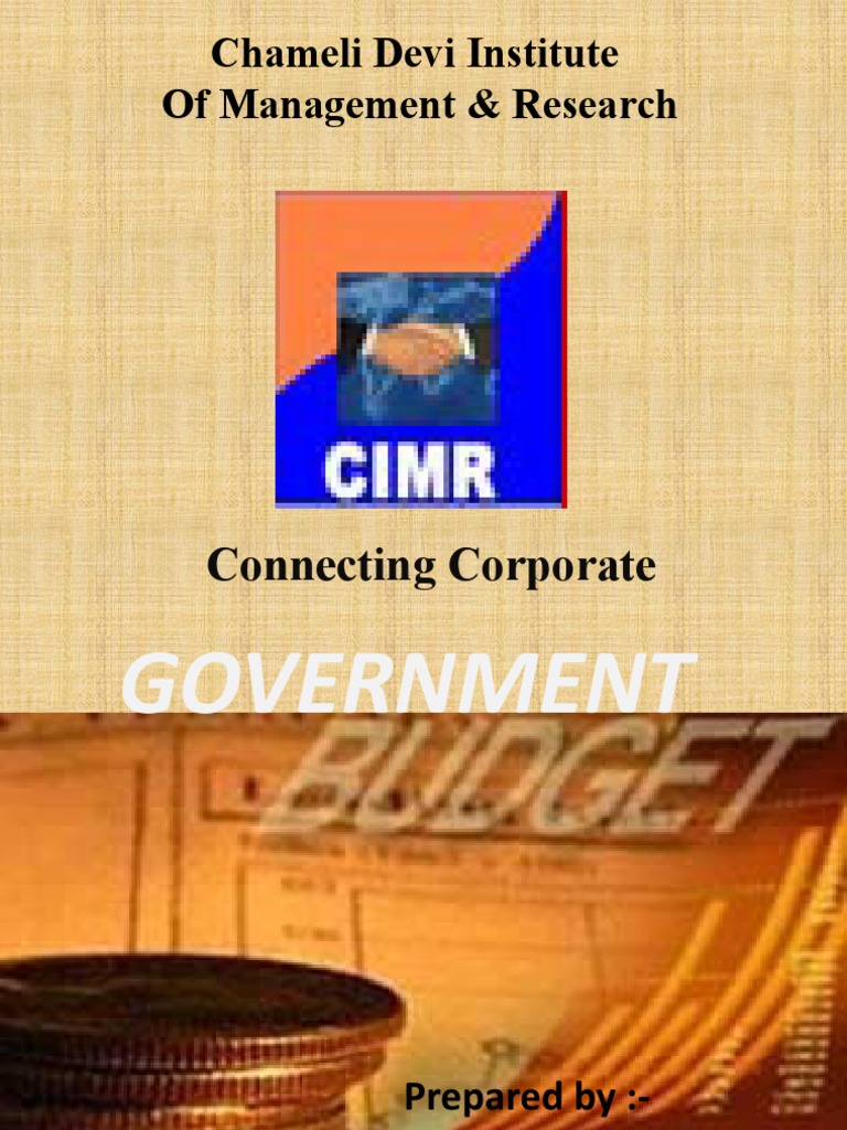 Chameli Devi Institute of Management & Research: Connecting Corporate | PDF | Budget ...