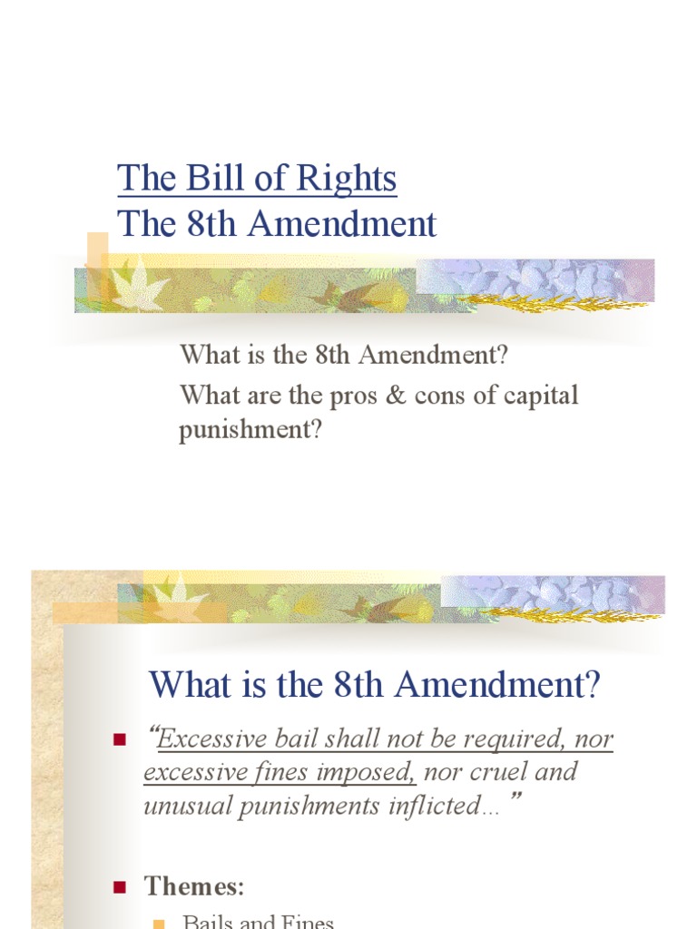 8th Amendment101 | PDF | Eighth Amendment To The United States ...