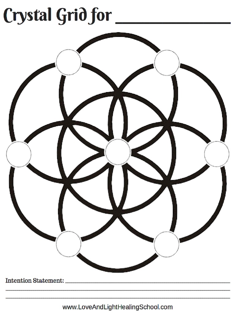Crystal Grids Template Pack | PDF