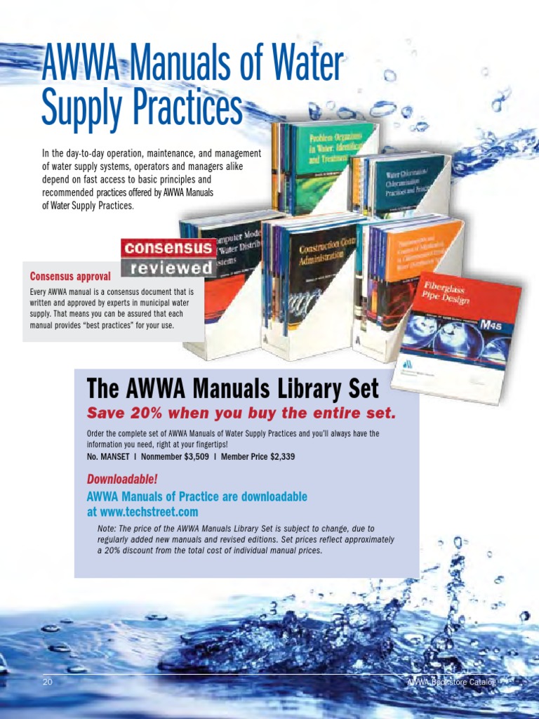 AWWA Manuals | PDF | Emergency Management | Water Treatment