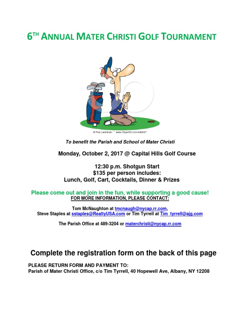 Mater Christi 2017 Golf Tournament | PDF | Precision Sports | Summer Sports
