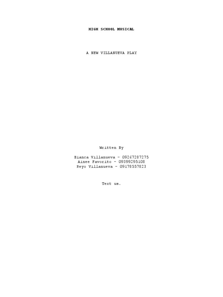 HSM Script Revised (Short Version) | PDF
