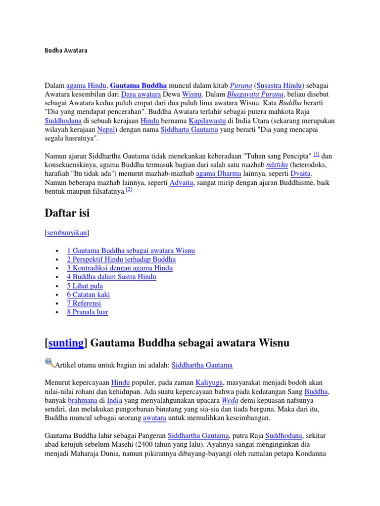 Budha Awatara | PDF | Agama & Spiritualitas