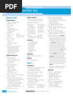 Welcome Unit: Workbook Grade 9 Answer Key | PDF