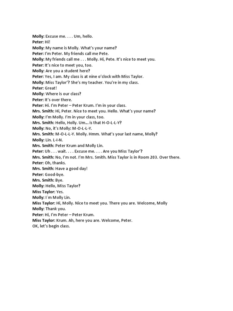 Transcript Interchange Intro Unit 1 Video | PDF