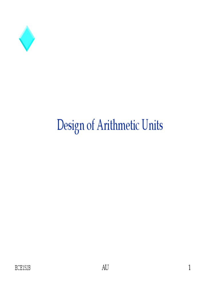 Arithmetic Background | PDF | Arithmetic | Computer Architecture