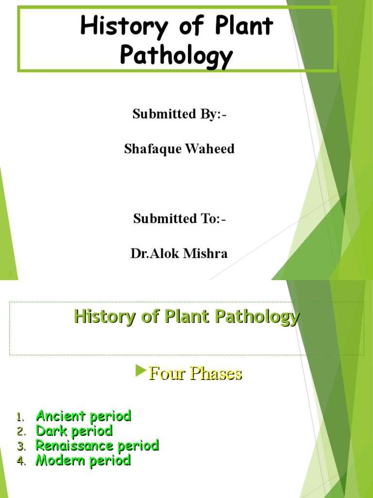 History of Plant Pathology | PDF | Plant Pathology | Microorganism