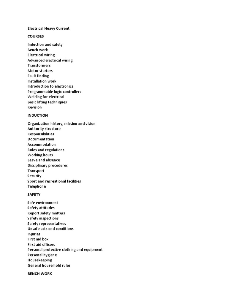 Electrical Heavy Current (Mike) | PDF | Electrical Wiring | Transformer