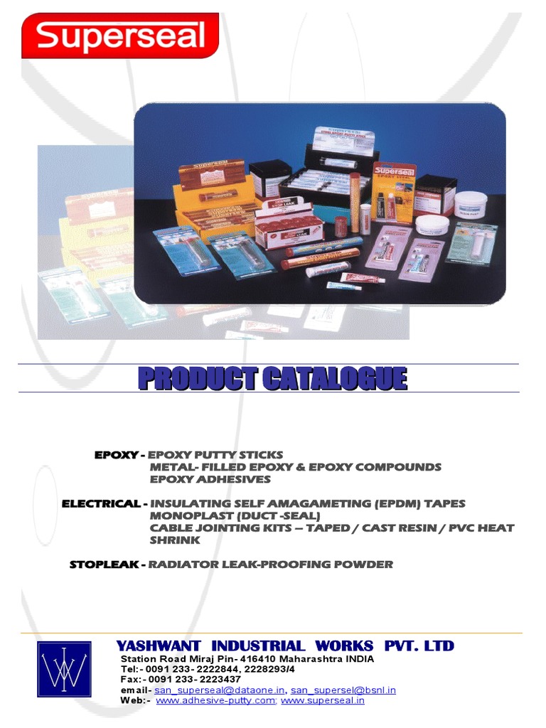 Super Seal Catalogue | PDF | Epoxy | Adhesive