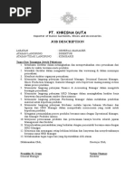 Contoh Format Job-Description | PDF