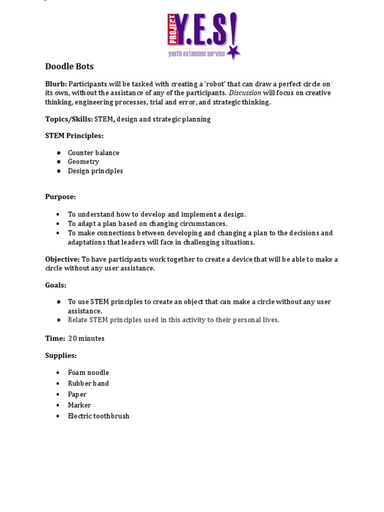 Doodle Bots Pdf