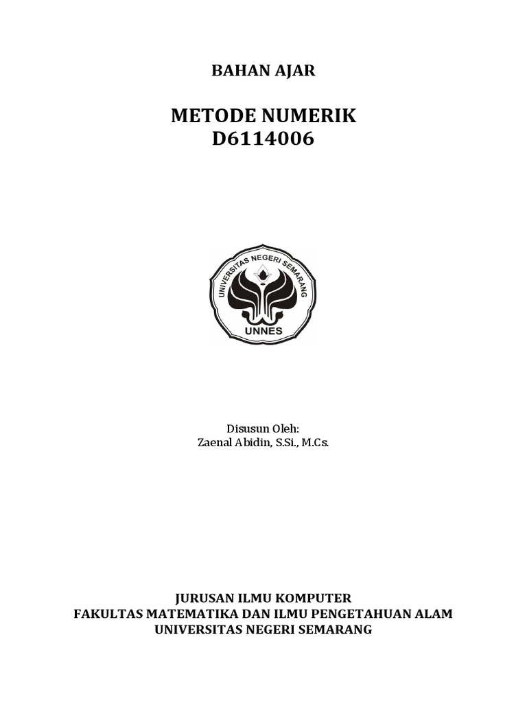 Metode Numerik 3 | PDF