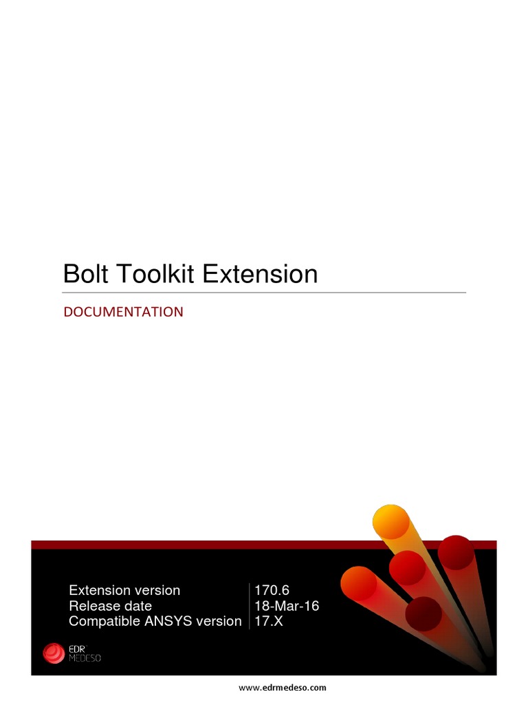 ANSYS Bolt Toolkit Documentation | PDF | Screw | Nut (Hardware)
