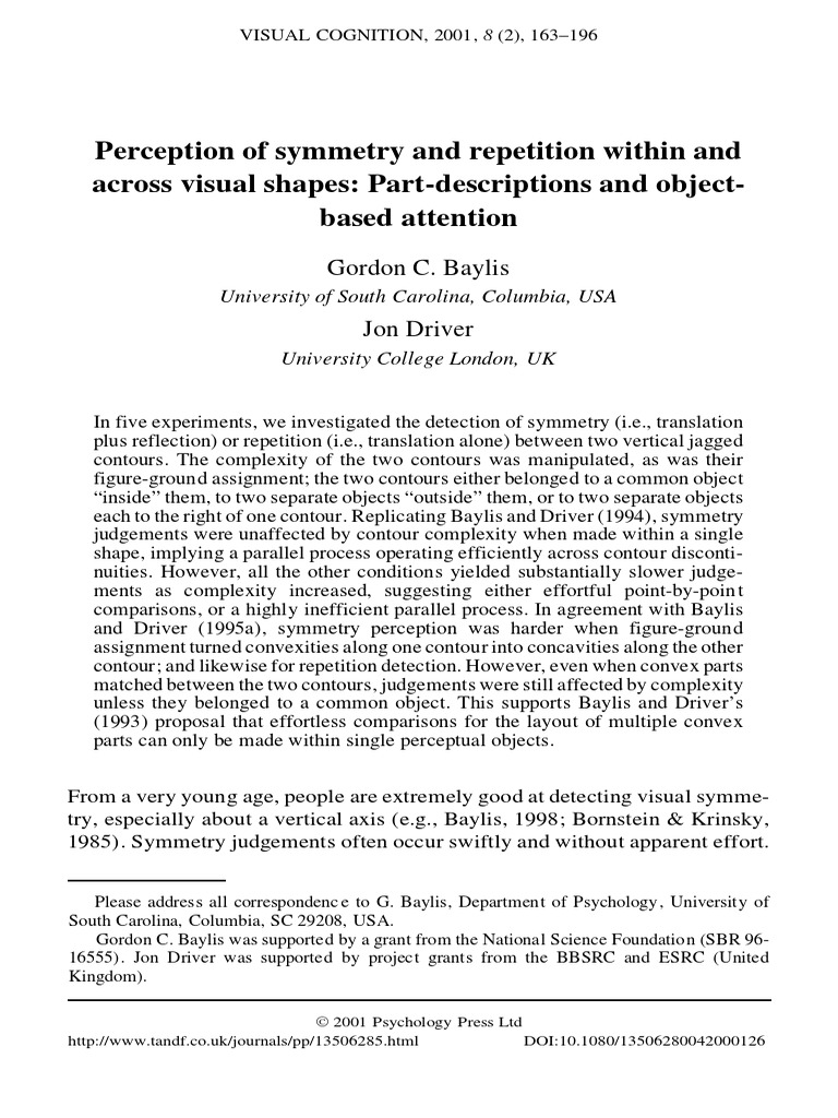 Visual Cognition | PDF | Analysis Of Variance | Experiment