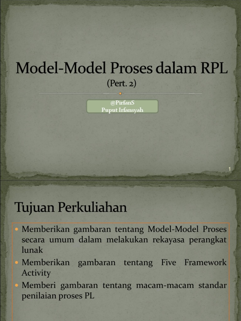 2-Model Model Proses Perangkat Lunak | PDF | Bisnis | Komputer