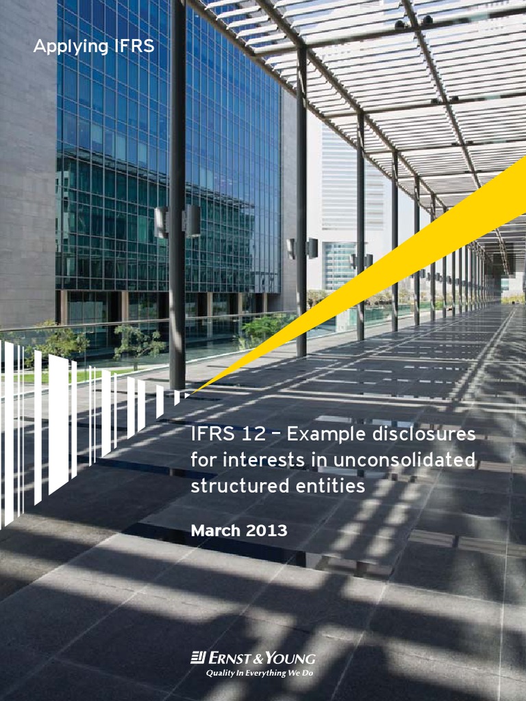 IFRS 12 Example Disclosures For Interests in Unconsolidated Structured ...