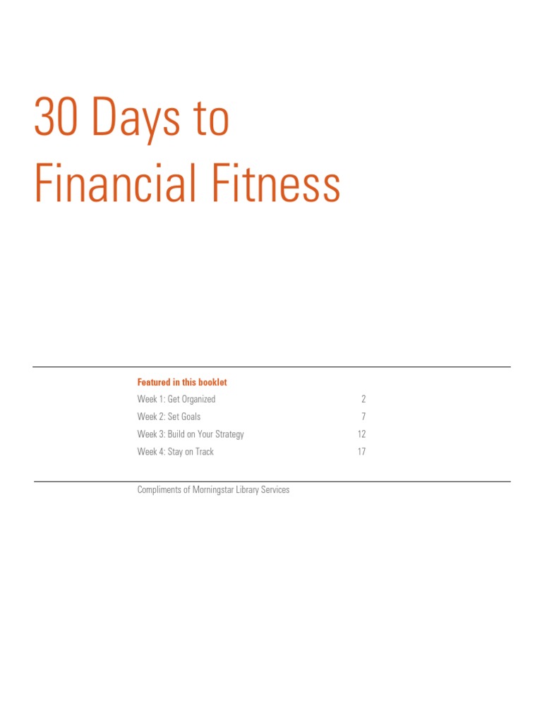 30 Days to Financial Fitness Guide | PDF | 401(K) | Individual ...