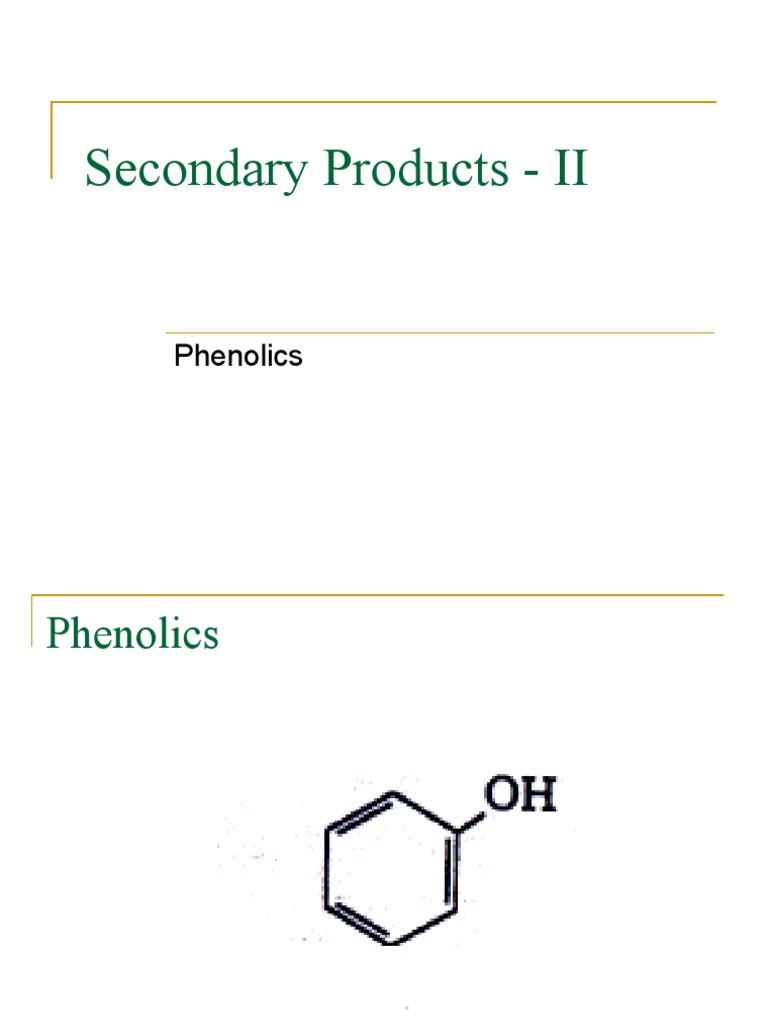 Phenolic Compounds Synthesis & Types | PDF