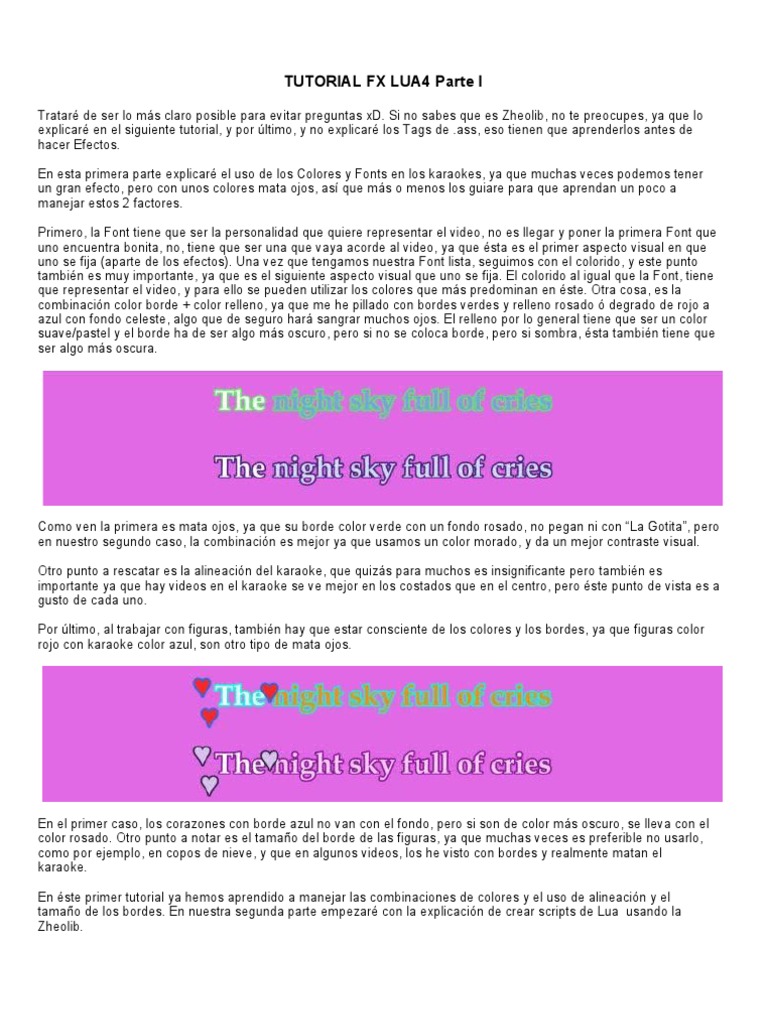 Tutorial Lua4 Pdf Color Función Matemáticas