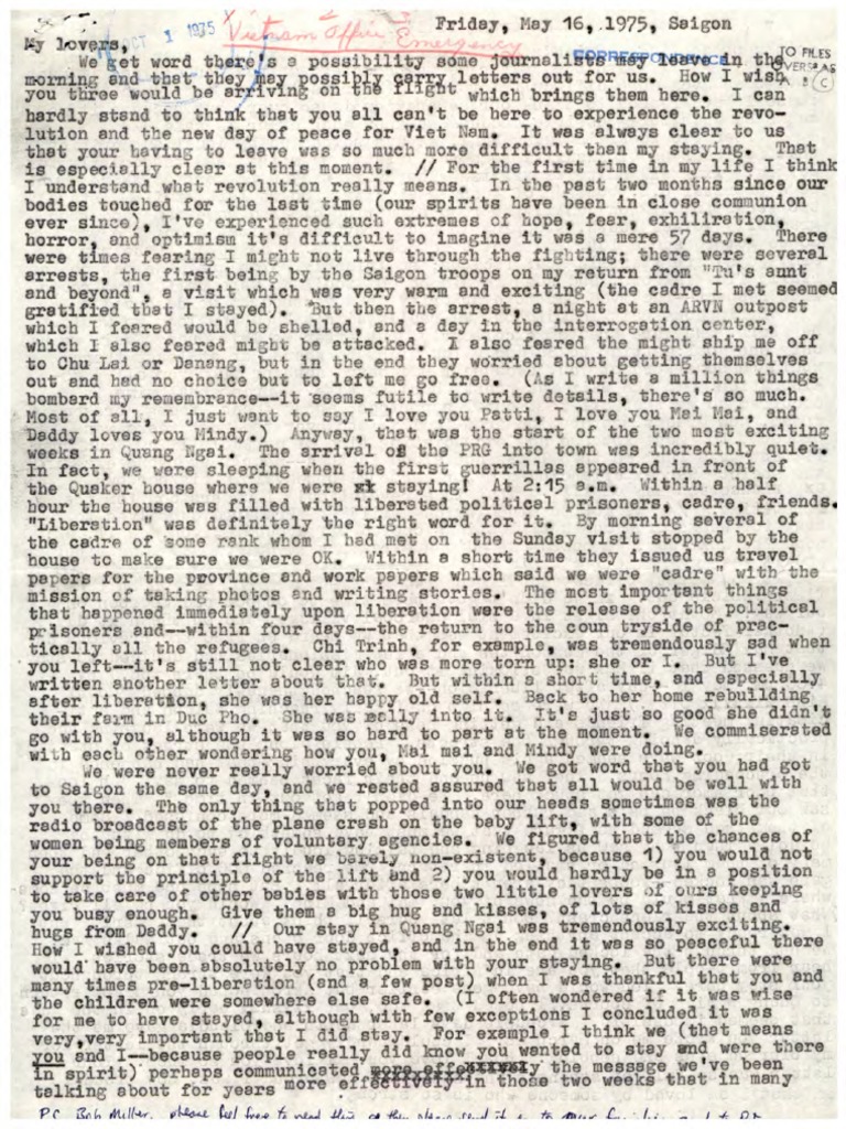 Earl Martin Letter 5/16/75 | PDF