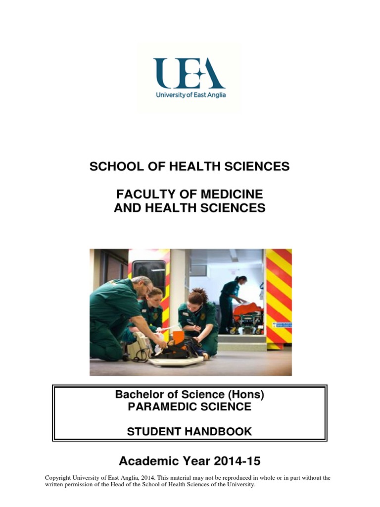 Paramedic Handbook 2014 15 | PDF | Paramedic | Educational Assessment